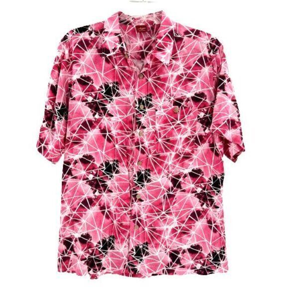 Junction West | Shirts | Junction West Hawiian Shirt Mens Large Pink ...